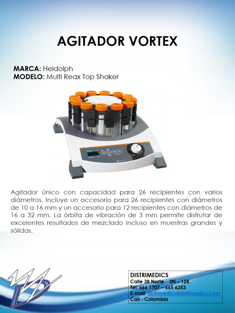 Agitador Heidolph MultiReax Top Shaker | PDF