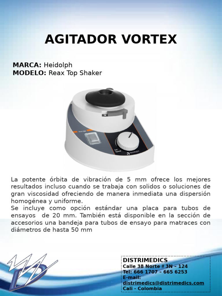 Agitador Heidolph Reax Top Shaker | PDF