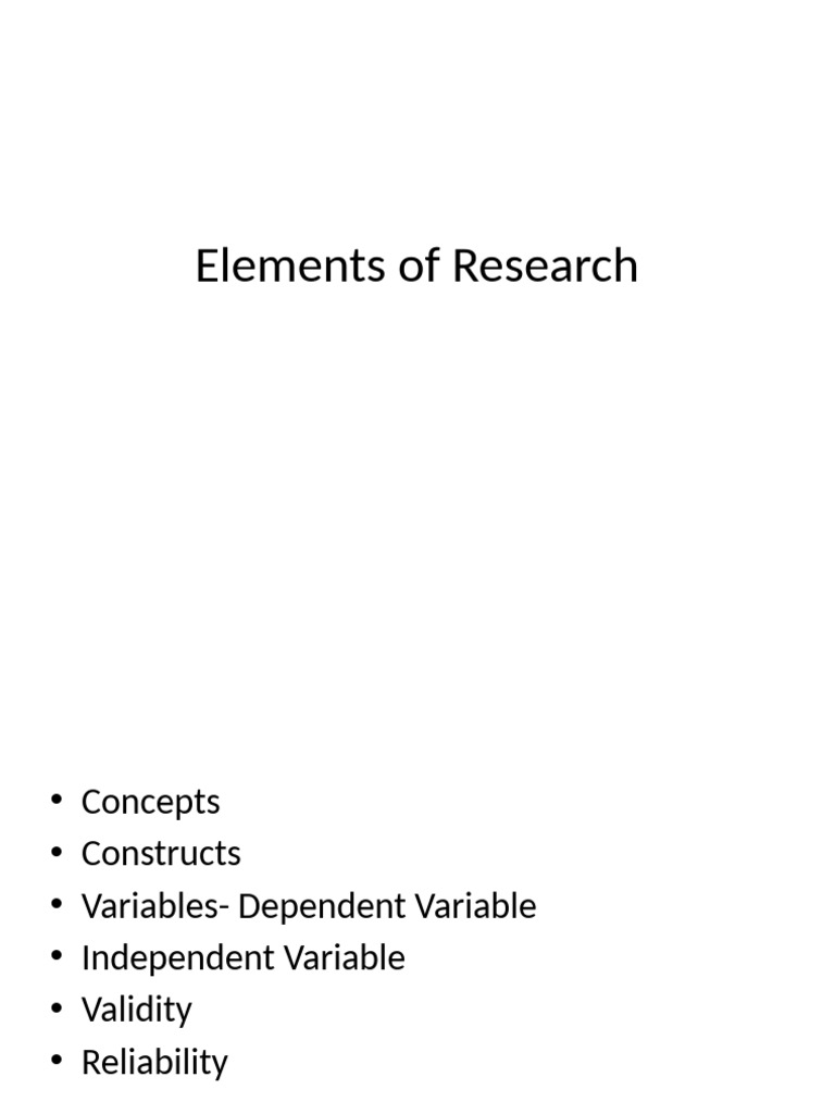 Elements of Research Lecture 3 | PDF