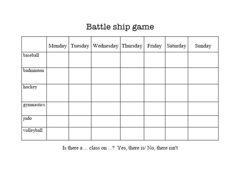Battle Ship Game | PDF