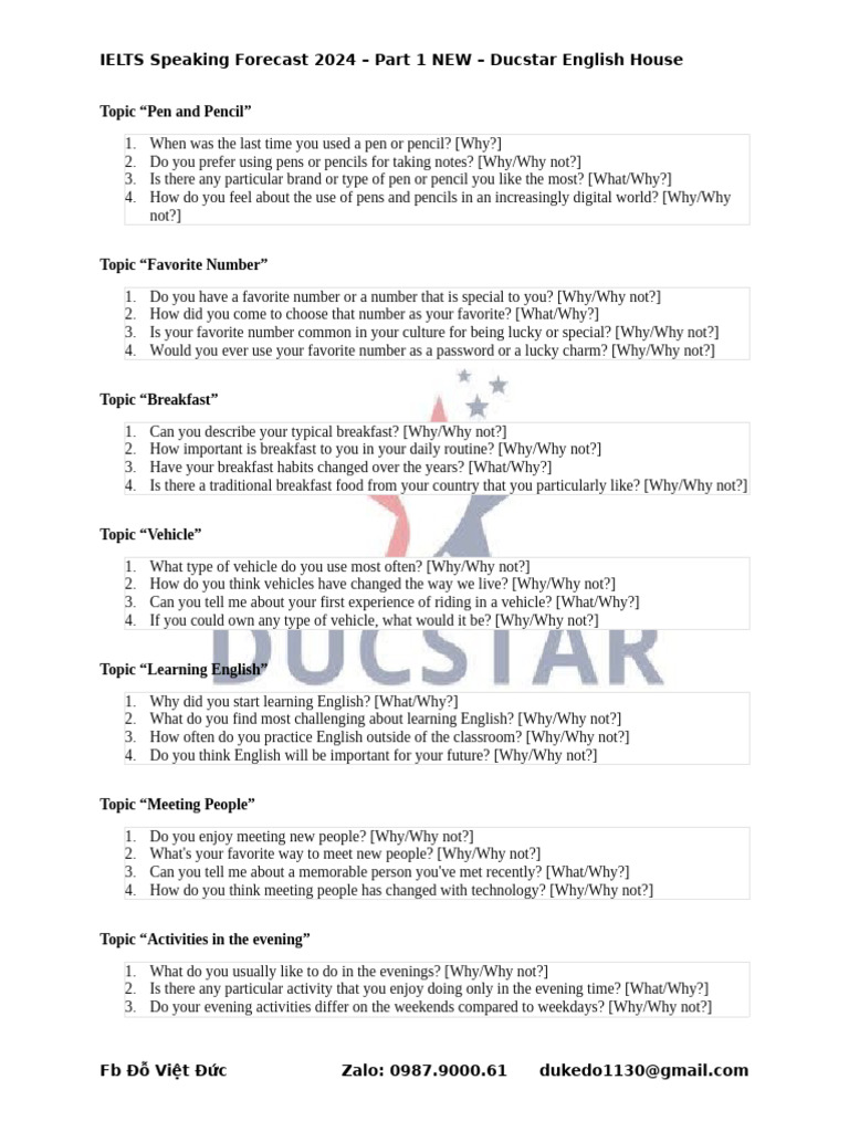 Topic-part-1-mới-2024 3 | PDF | Photograph
