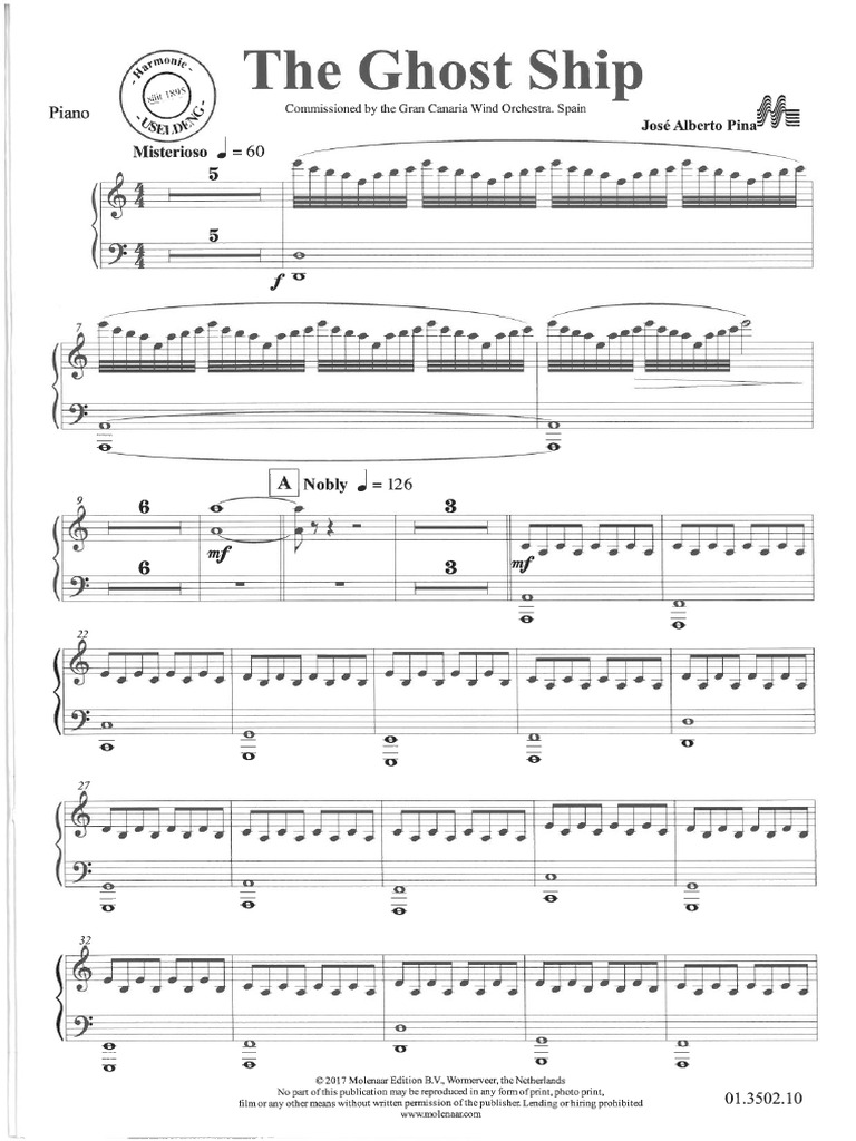 Ghost Ship - Piano | PDF