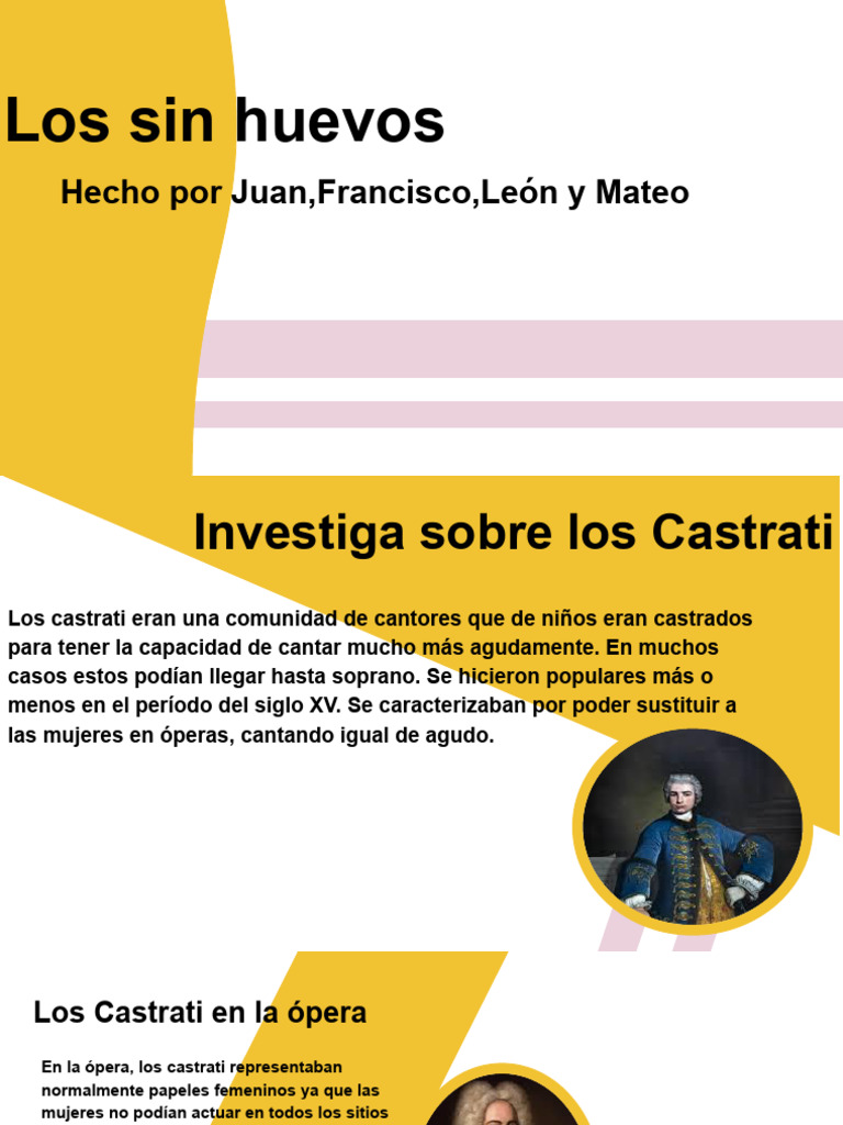 Historia y rol de los castrati en ópera | PDF