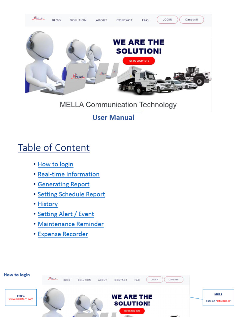 Mella GPS Login and User Guide | PDF | Software | Computing