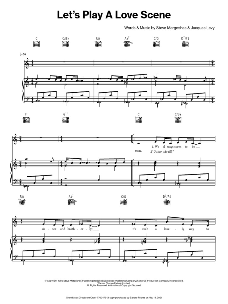 Let's Play A Love Scene | PDF