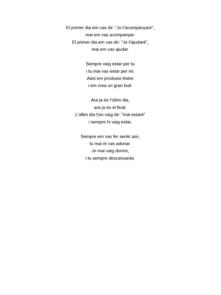 Poema Català | PDF