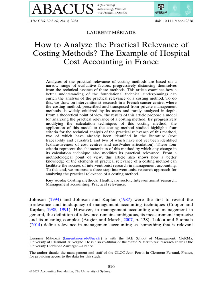 Abacus - 2024 - Mériade - How To Analyze The Practical Relevance of ...