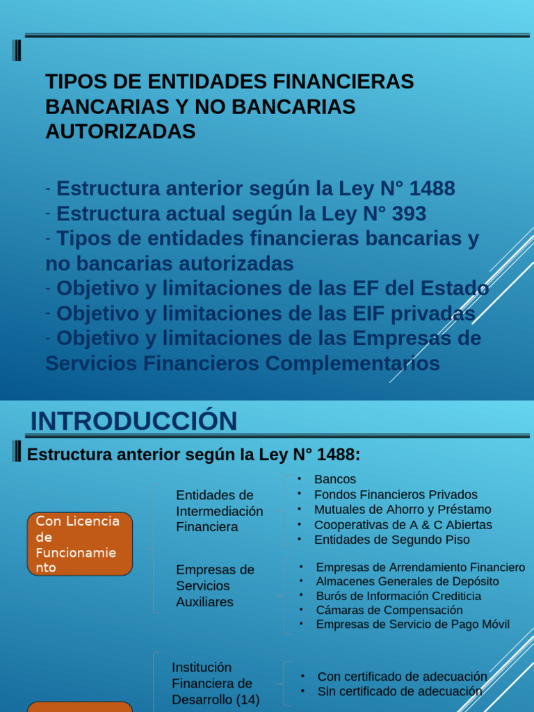 TIPOS_DE_ENTIDADES_FINANCIERAS_BANCARIAS_Y_NO_BANCARIAS_AUTORIZADAS | PDF | Bancos | Pequeñas y ...