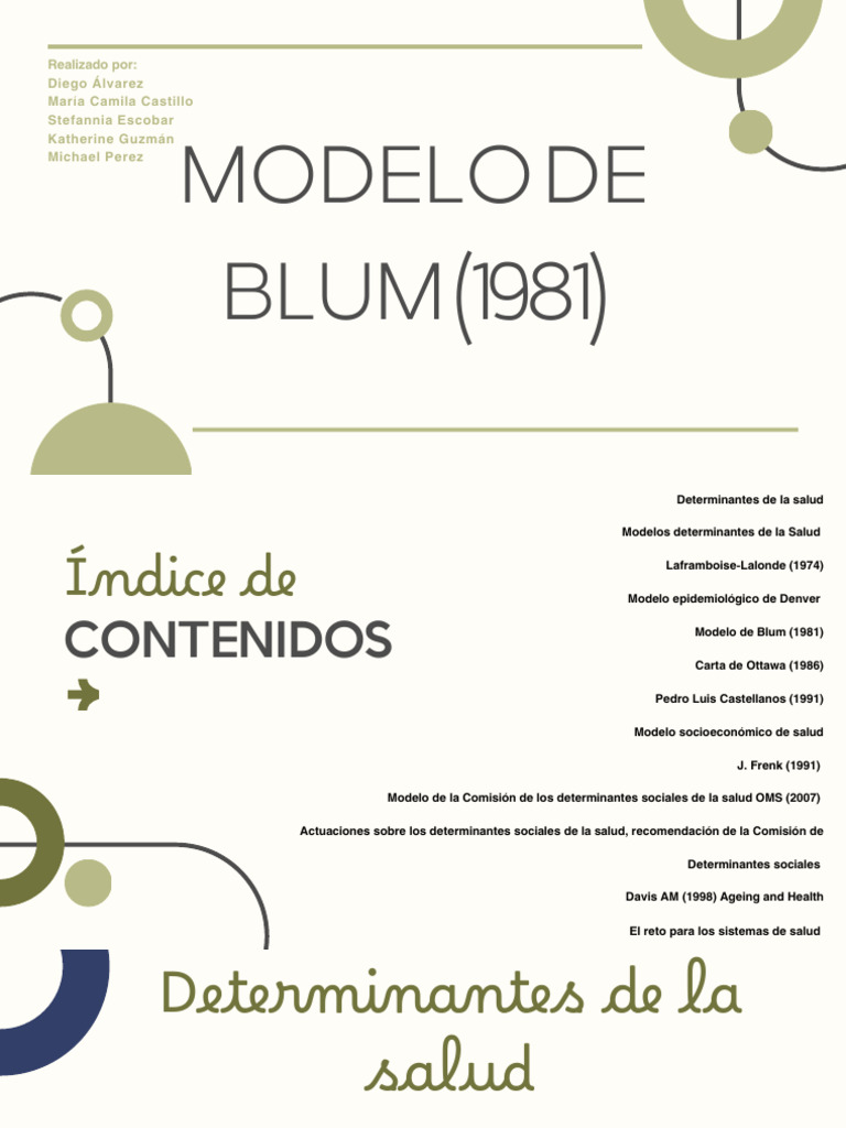 Modelo de Blum | PDF | Cuidado de la salud | Población