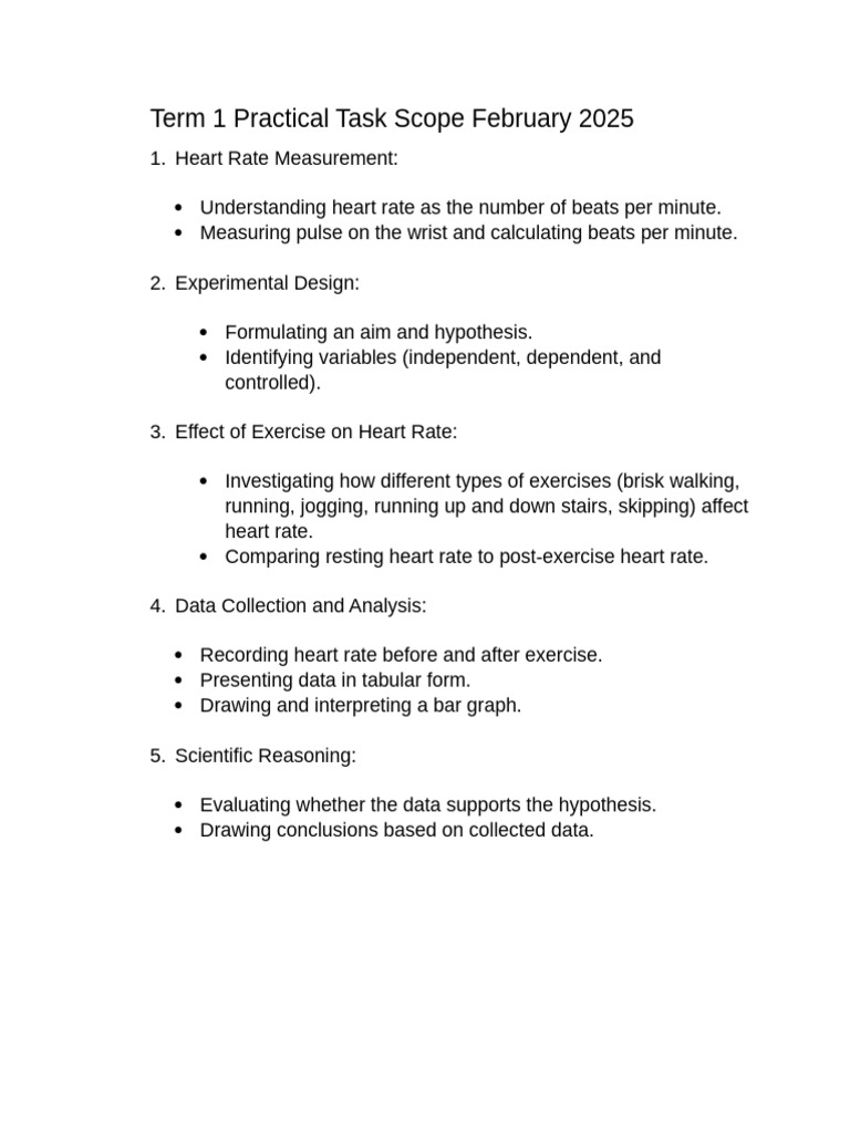 Term 1 Practical Task Scope 25 | PDF