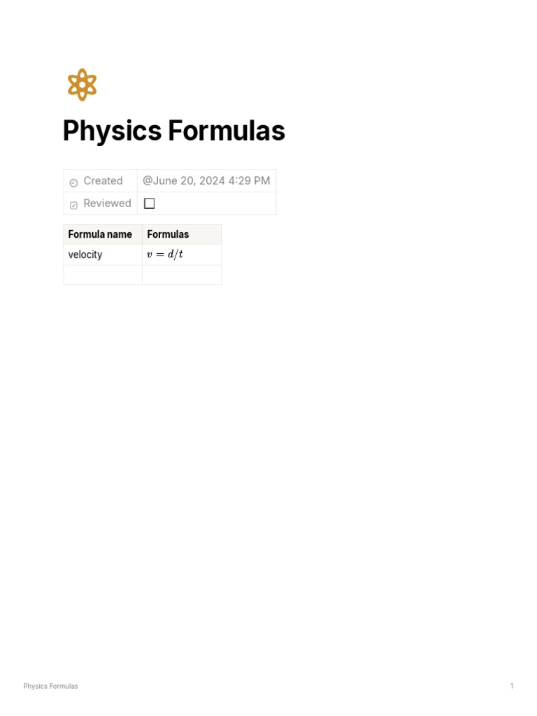 4df27a6a 69c3 4da9 Ad7c 953431b1d62d Physics Formulas | PDF