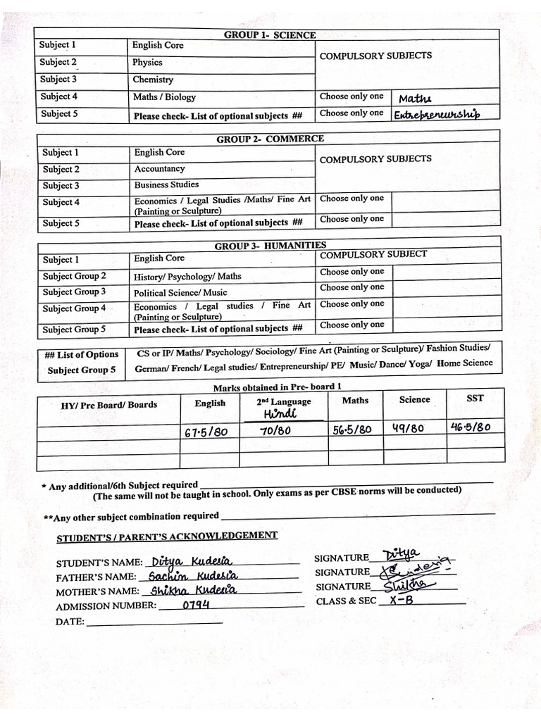 Stream Allocation Form | PDF