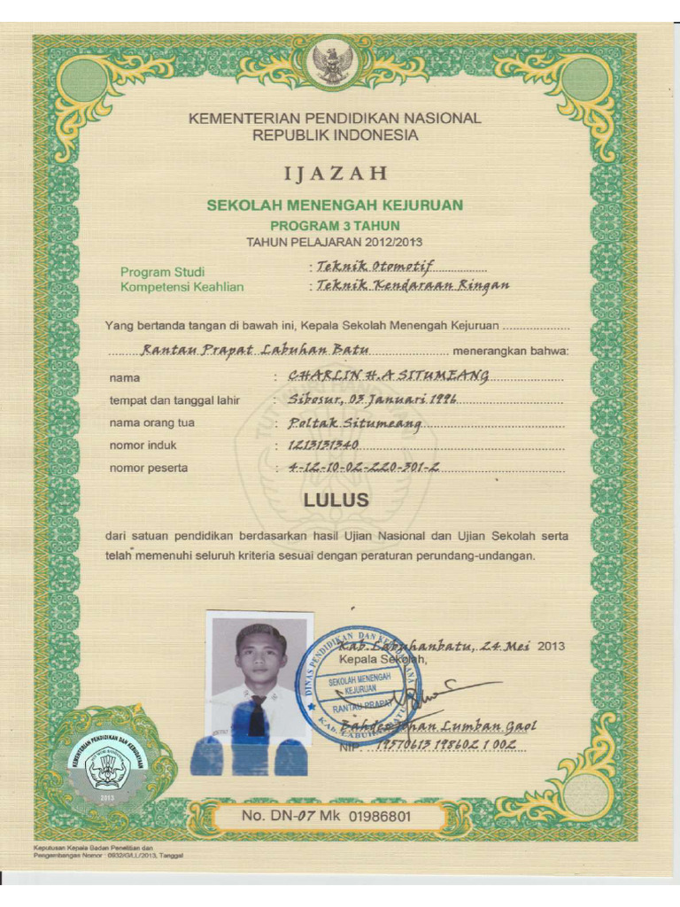 Scan Ijazah | PDF