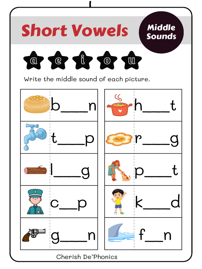 Short Vowel Sound Exercises | PDF