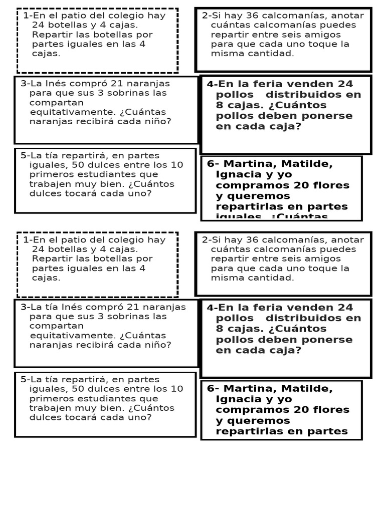 Problemas Con Divisiones | PDF