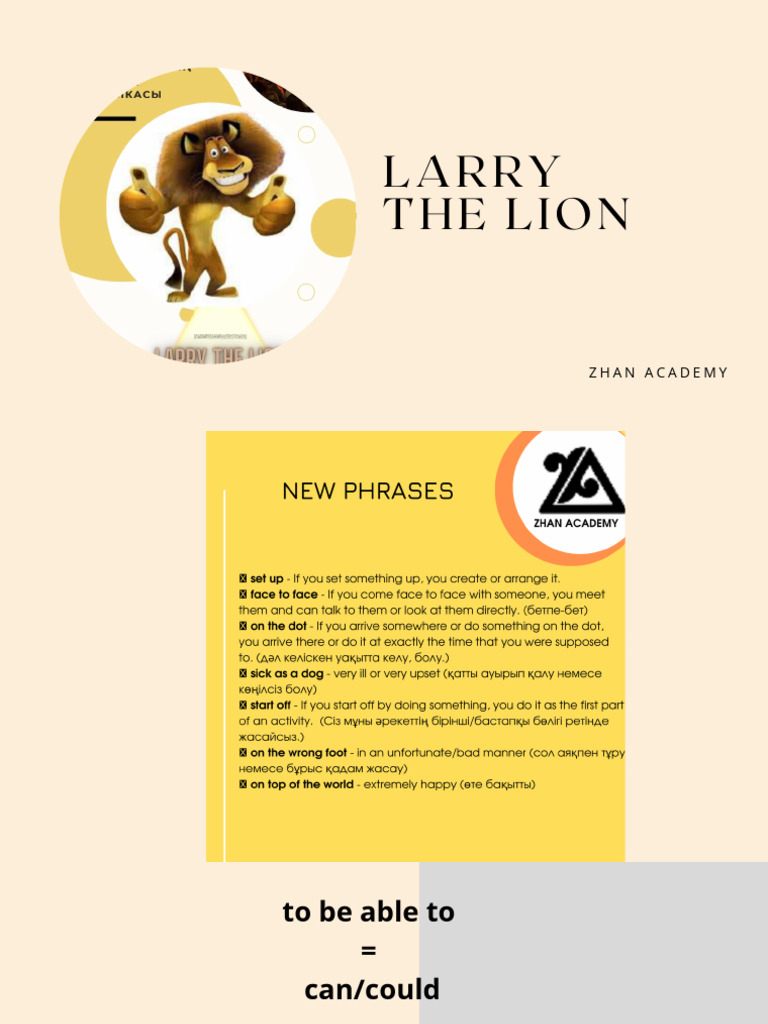 Larry the Lion p | PDF