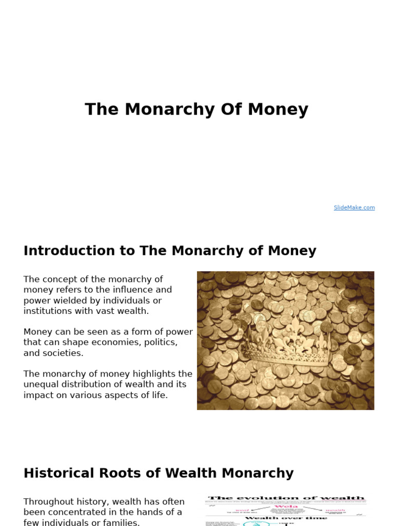 The Monarchy of Money | PDF | Economic Inequality | Discrimination ...
