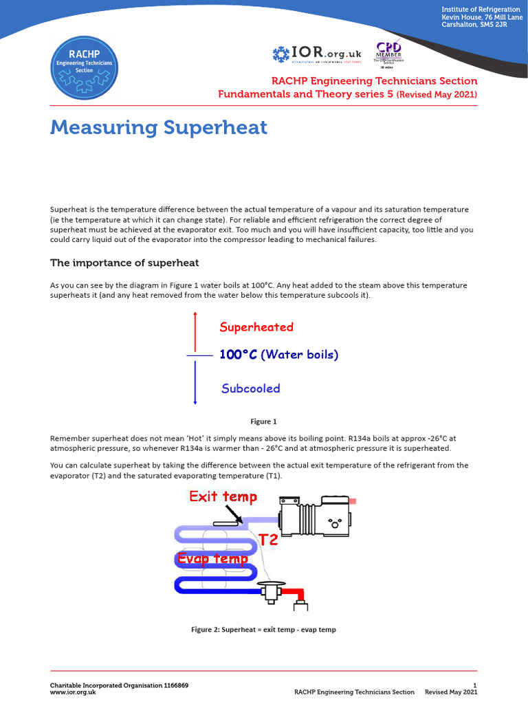 Understanding Superheat in Refrigeration | PDF | Applied And ...