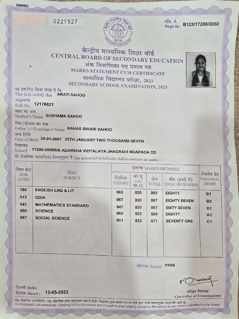 Riya Matriculation - Compressed | PDF | Qualifications | Student ...