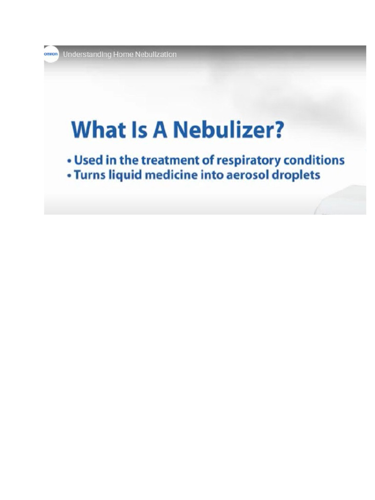 Nebulizer | PDF