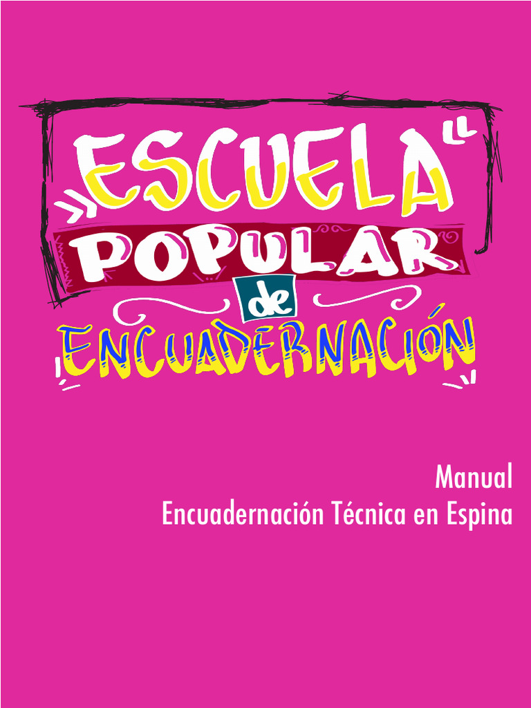 09 Manual Encuadernacion Espina | PDF | Encuadernación | Productos de madera