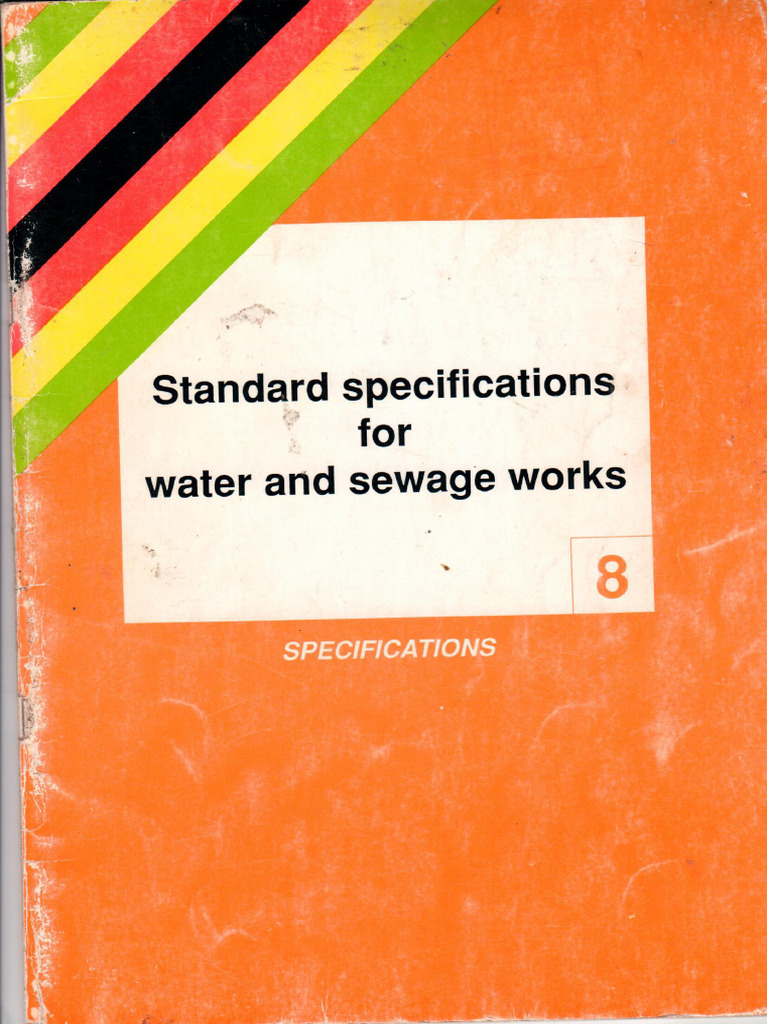 #8 Standards Specifications For Water and Sewage Works | PDF
