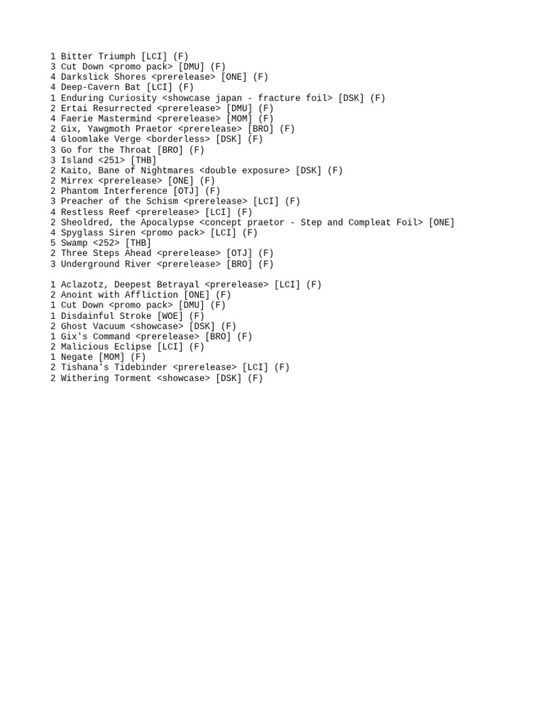 Deck - Dimir Midrange | PDF
