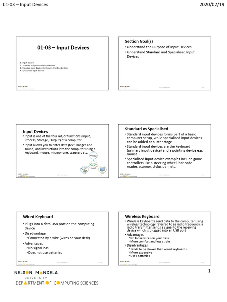 01 01 03 Input Devices | PDF | Image Scanner | Computer Keyboard