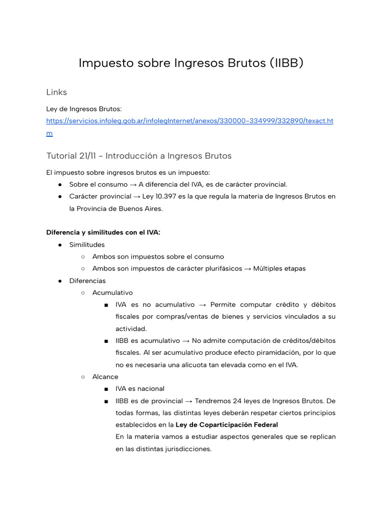 Ingresos Brutos | PDF | Impuestos | Impuesto al valor agregado