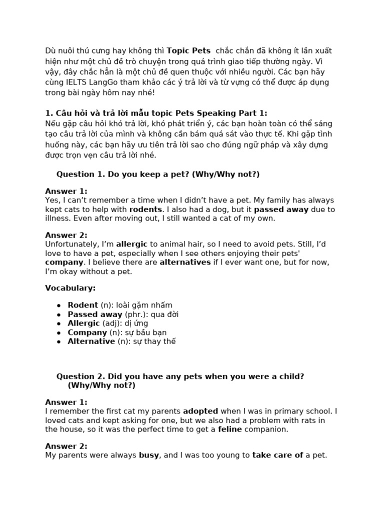 Speaking Pets | PDF