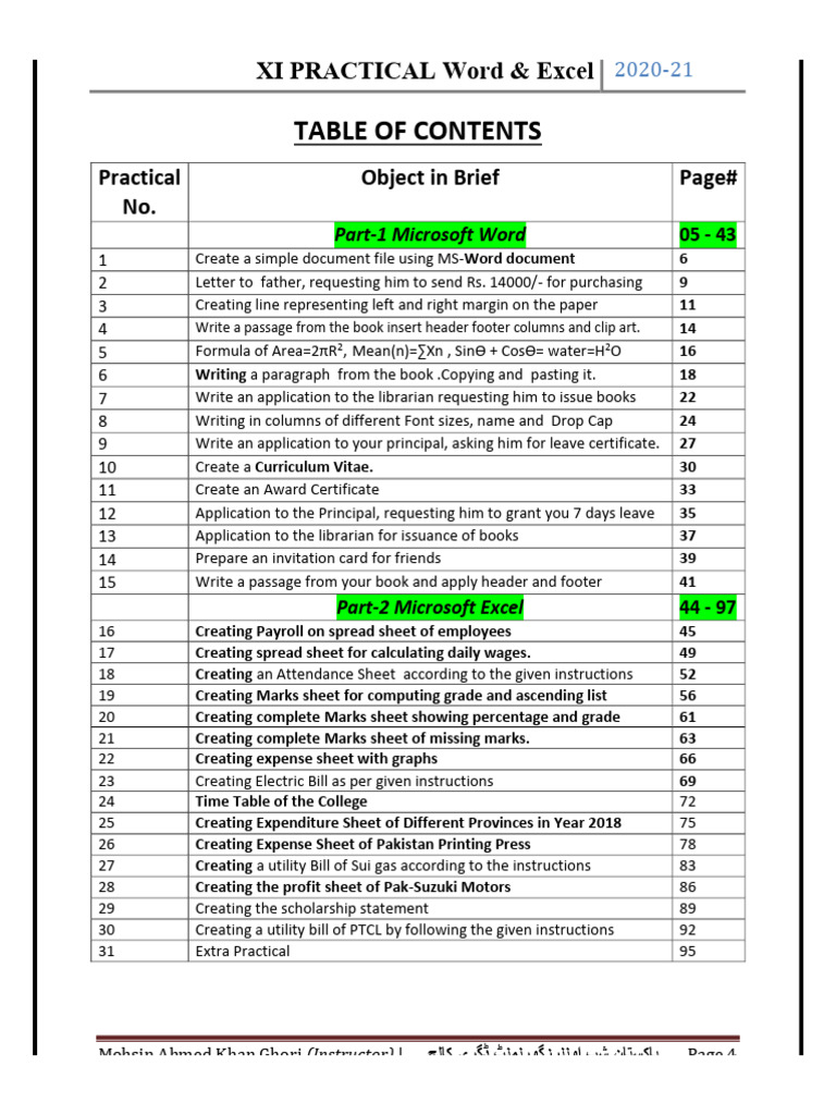 XI (PRACTICAL) - converted | PDF | Microsoft Word | Computer Keyboard
