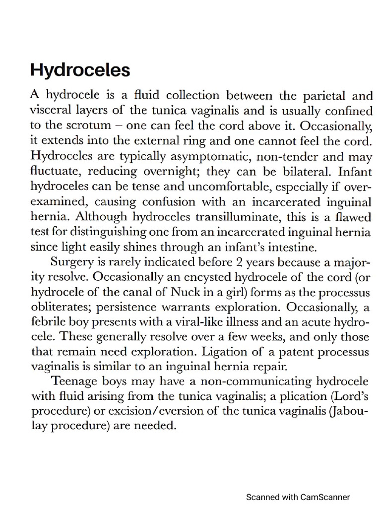 Hydrocele | PDF