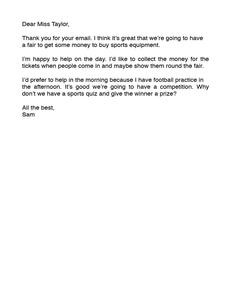 Example WRITING B1 S5 | PDF