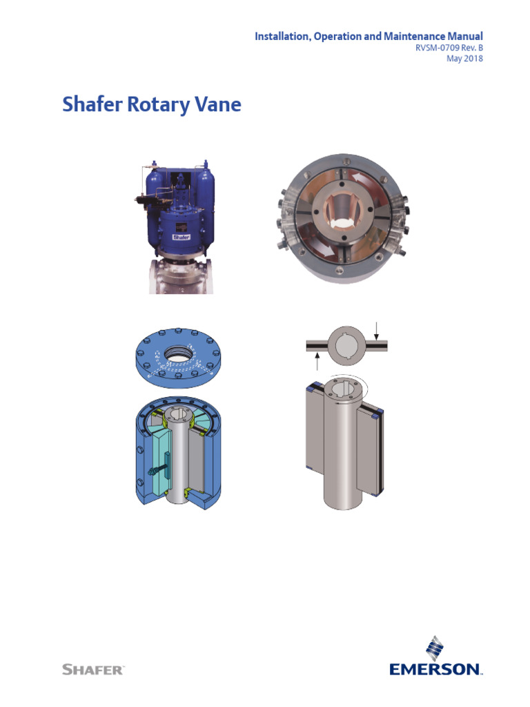 Manual Shafer Rotary Vane Installation Operation Maintenance Manual en ...