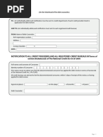 Debt Review Notification Template | PDF