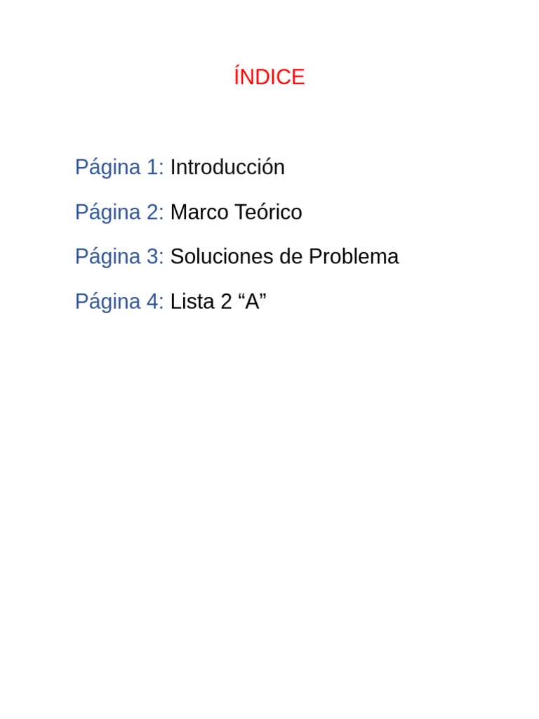 Indice Proyecto Fisica | PDF