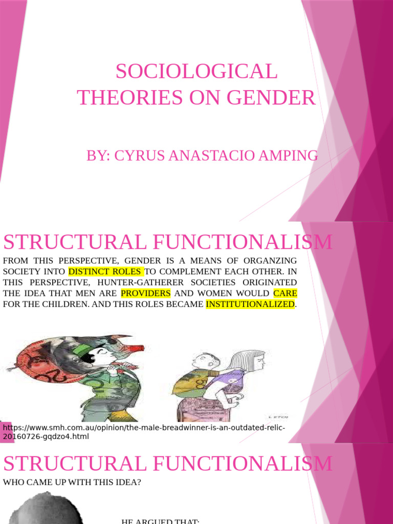 Group-1 Biological, Sociological, and Psychological Theories On Gender ...