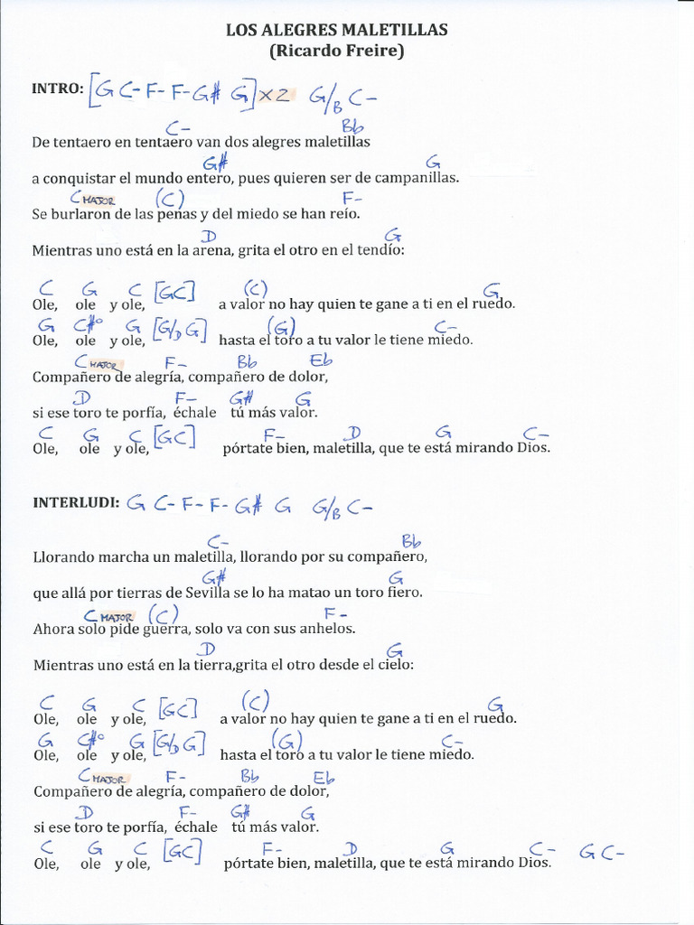 Los Alegres Maletillas (Ricardo Freire) | PDF