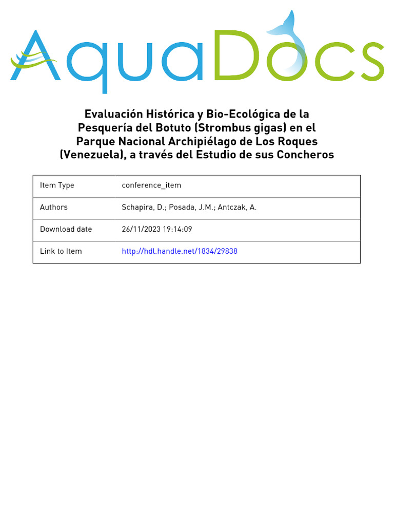 Acuados Los Roques | PDF | Moluscos