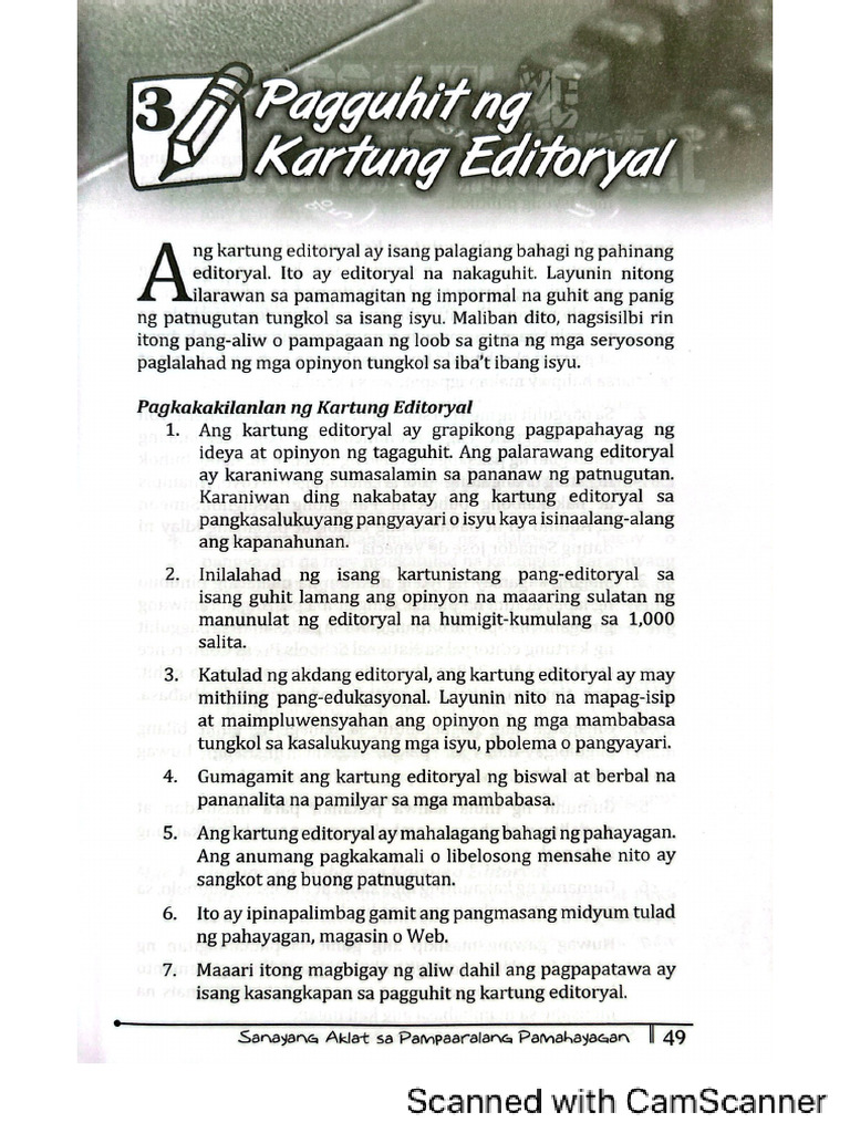 03 Pagguhit ng Kartung Editoryal | PDF