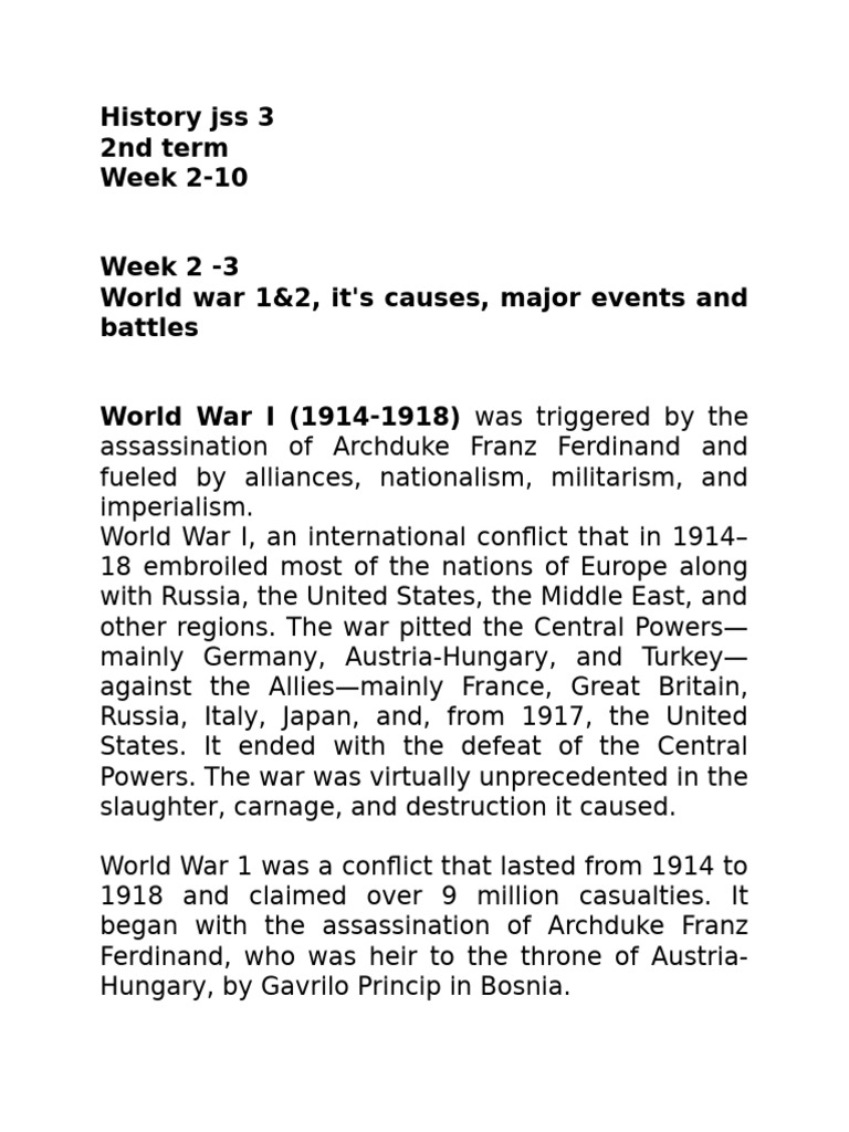 World Wars and Cold War Overview | PDF | Cold War | Soviet Union