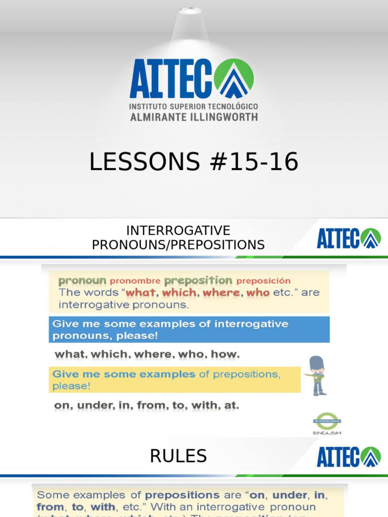 Lesson 15 16 | PDF