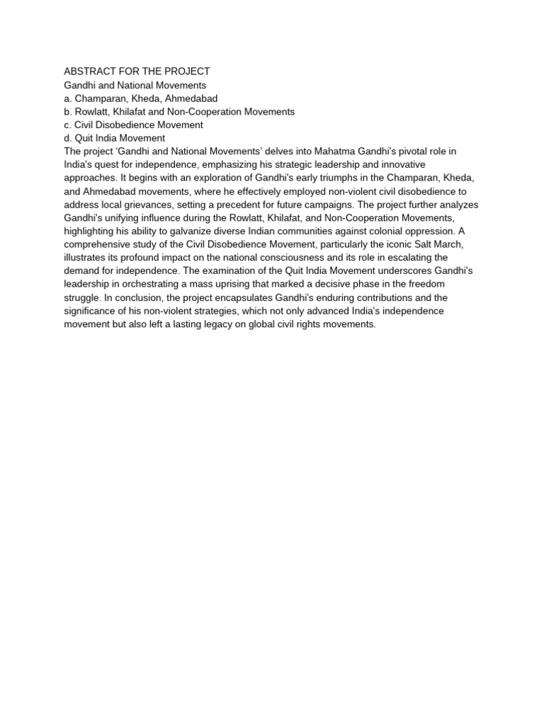 Abstract For The Project | PDF