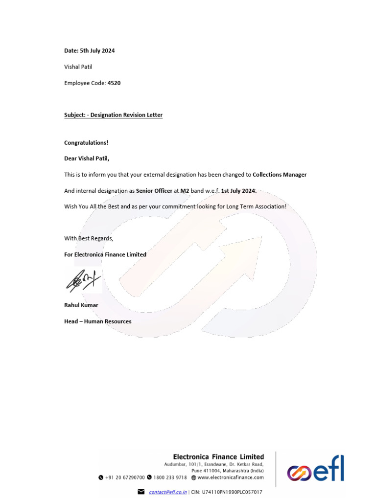 Designation Revision Letter-1 | PDF