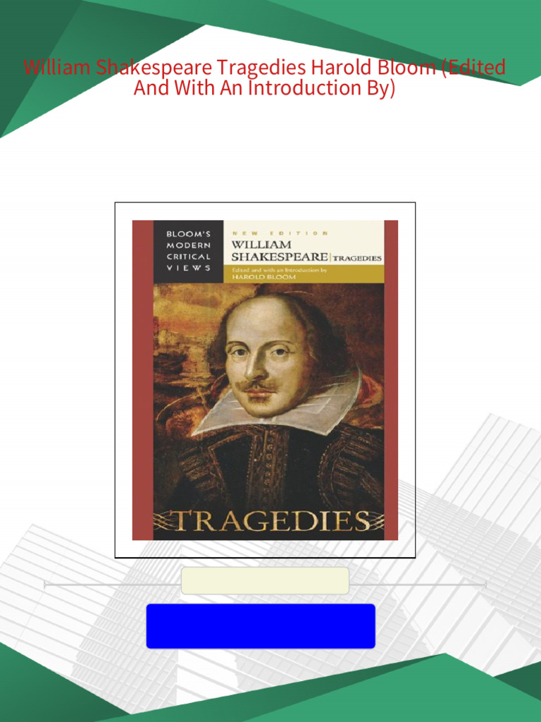 William Shakespeare Tragedies Harold Bloom (Edited and With An ...