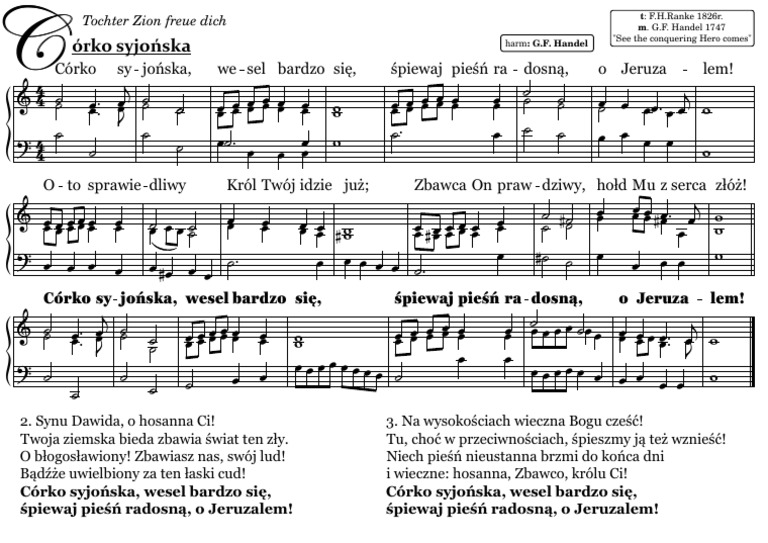 Córko Syjońska | PDF