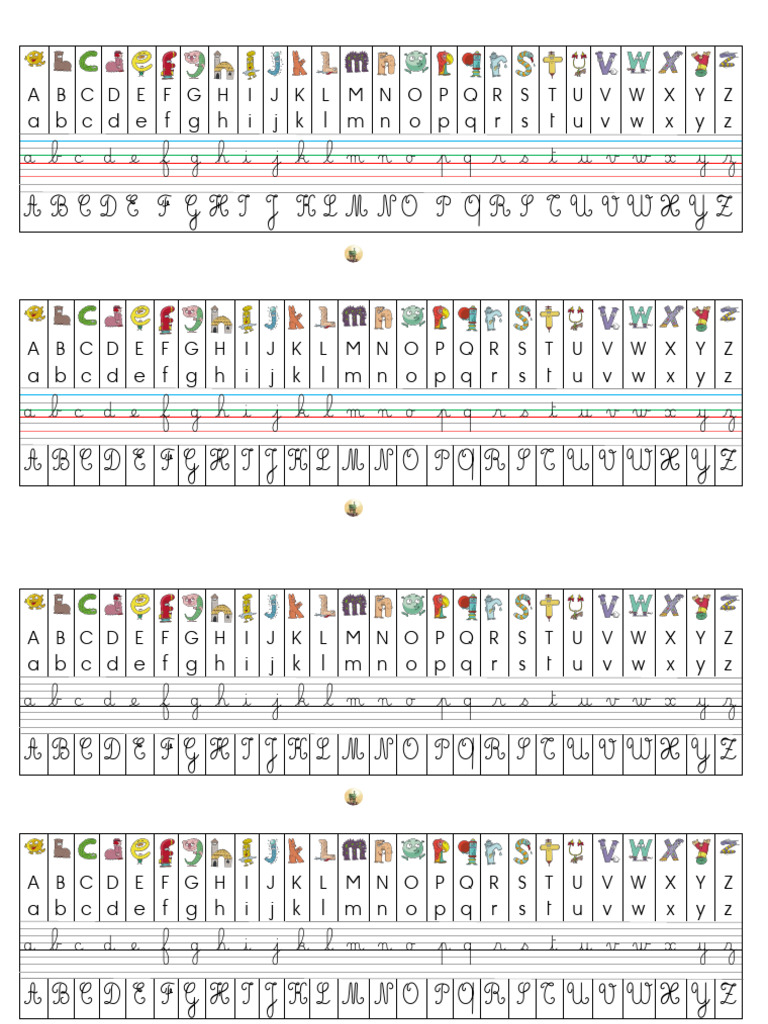 Aide Mémoire: Alphabet Maternelle | PDF