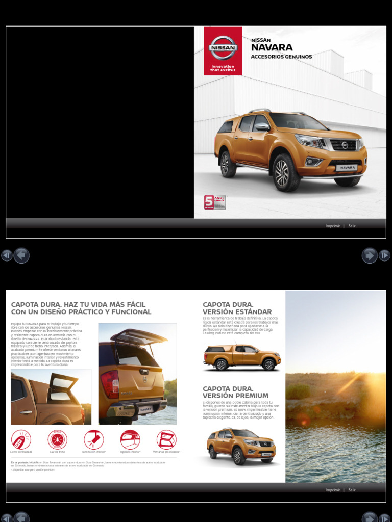Accesorios Nissan Navara ES | PDF | Coche | Vehículo de motor