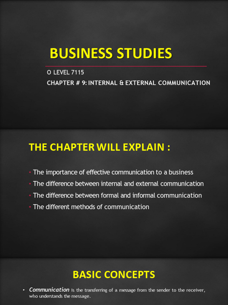 9 Internal - External Communication | PDF | Communication | Memorandum