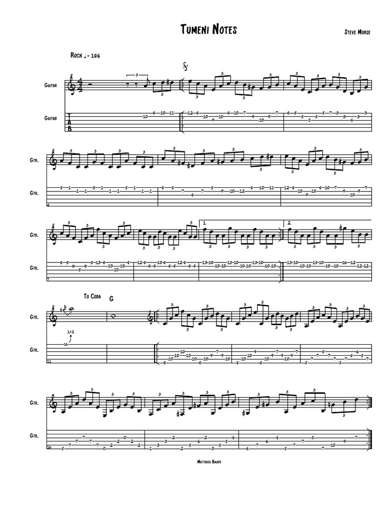 Tumeni Notes - Musx | PDF